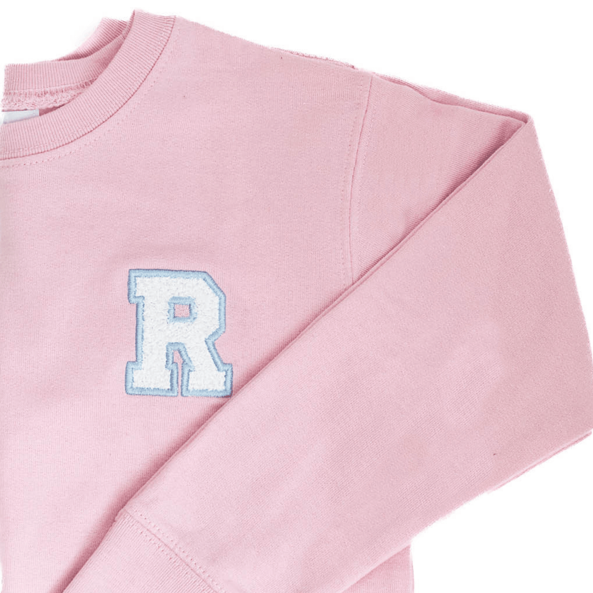 Varsity Sweatshirt, Pink – Stitchmonograms